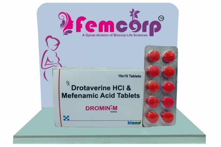 Drotaverine HCL & Mefenamic Acid Tablets | Dromin-M